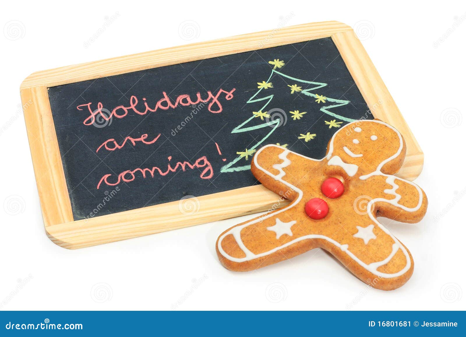 Holidays are coming stock image. Image of blackboard - 16801681
