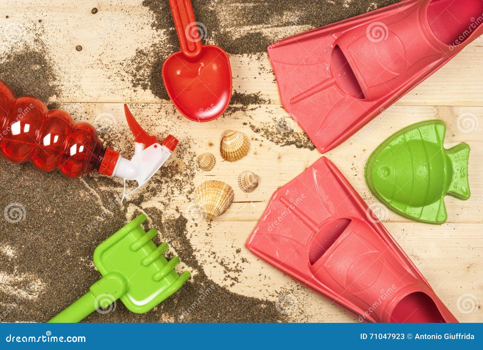 Holidays, Vacation, Beach Objects, Shells, Natural Wood Stock Image ...