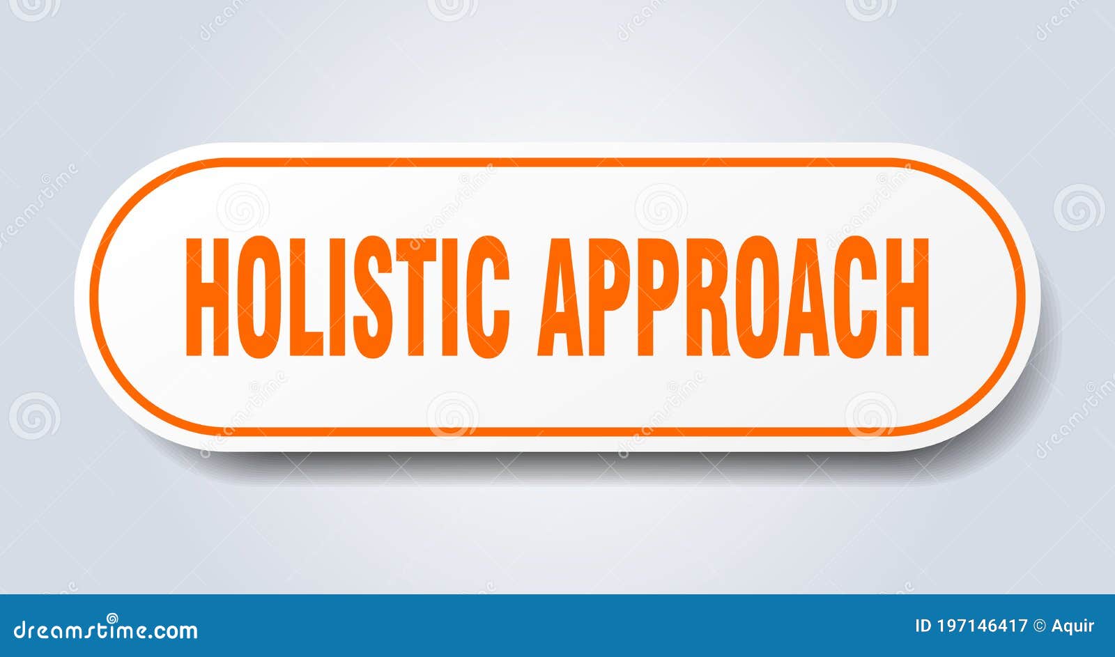 Holistic approach sticker. stock vector. Illustration of isolated ...