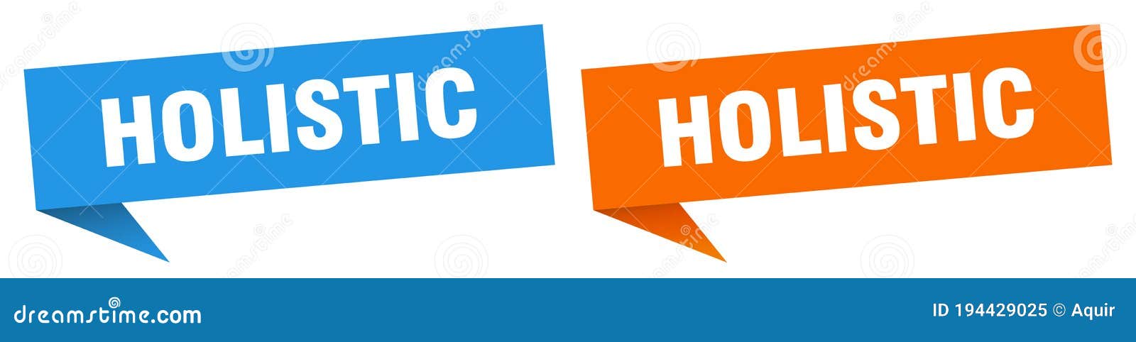 Holistic Banner. Holistic Speech Bubble Label Set Stock Vector ...