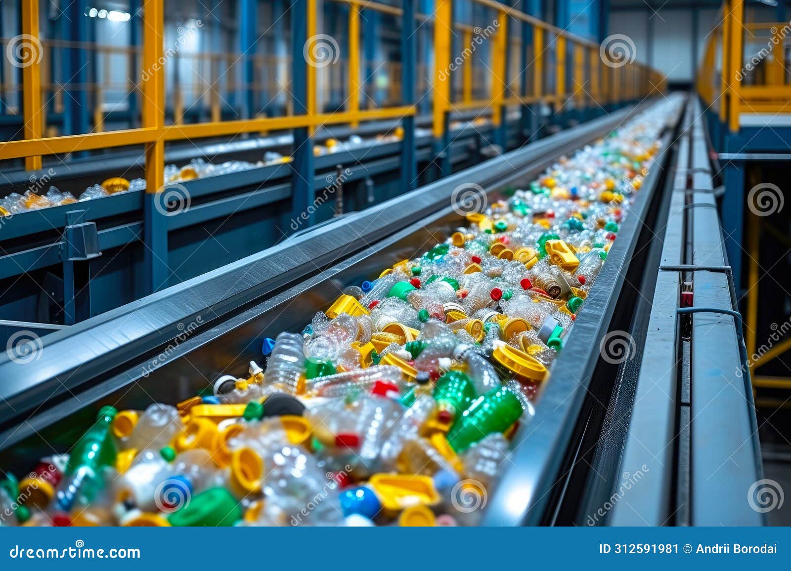 Holistic Waste Management Facility: Sorting for Renewal. Stock ...