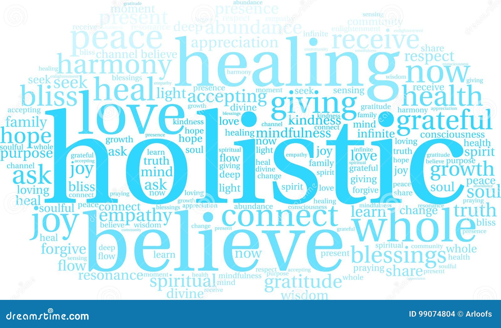 Holistic Word Cloud stock vector. Illustration of accepting - 99074804