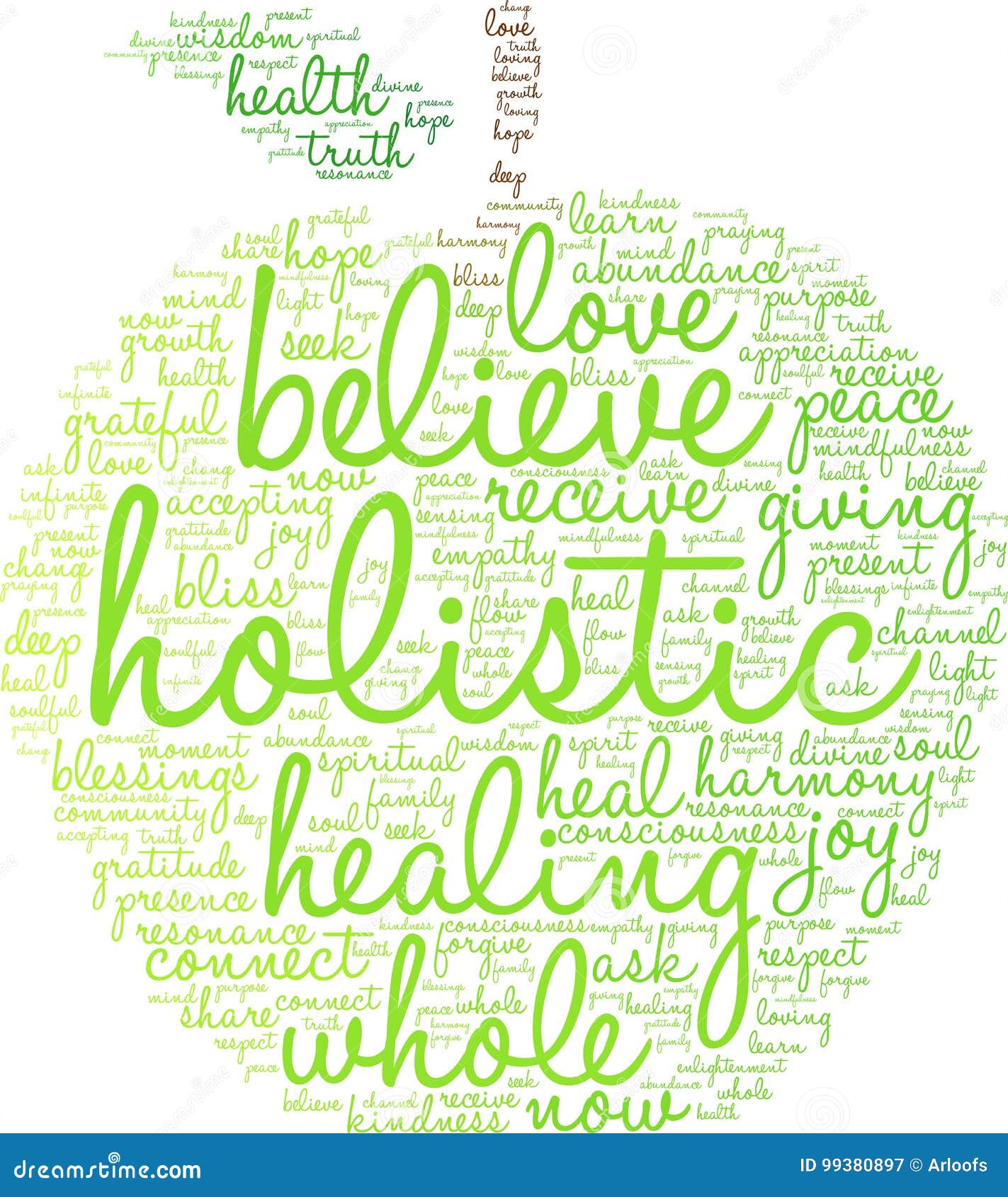 Holistic Word Cloud stock vector. Illustration of forgive - 99380897