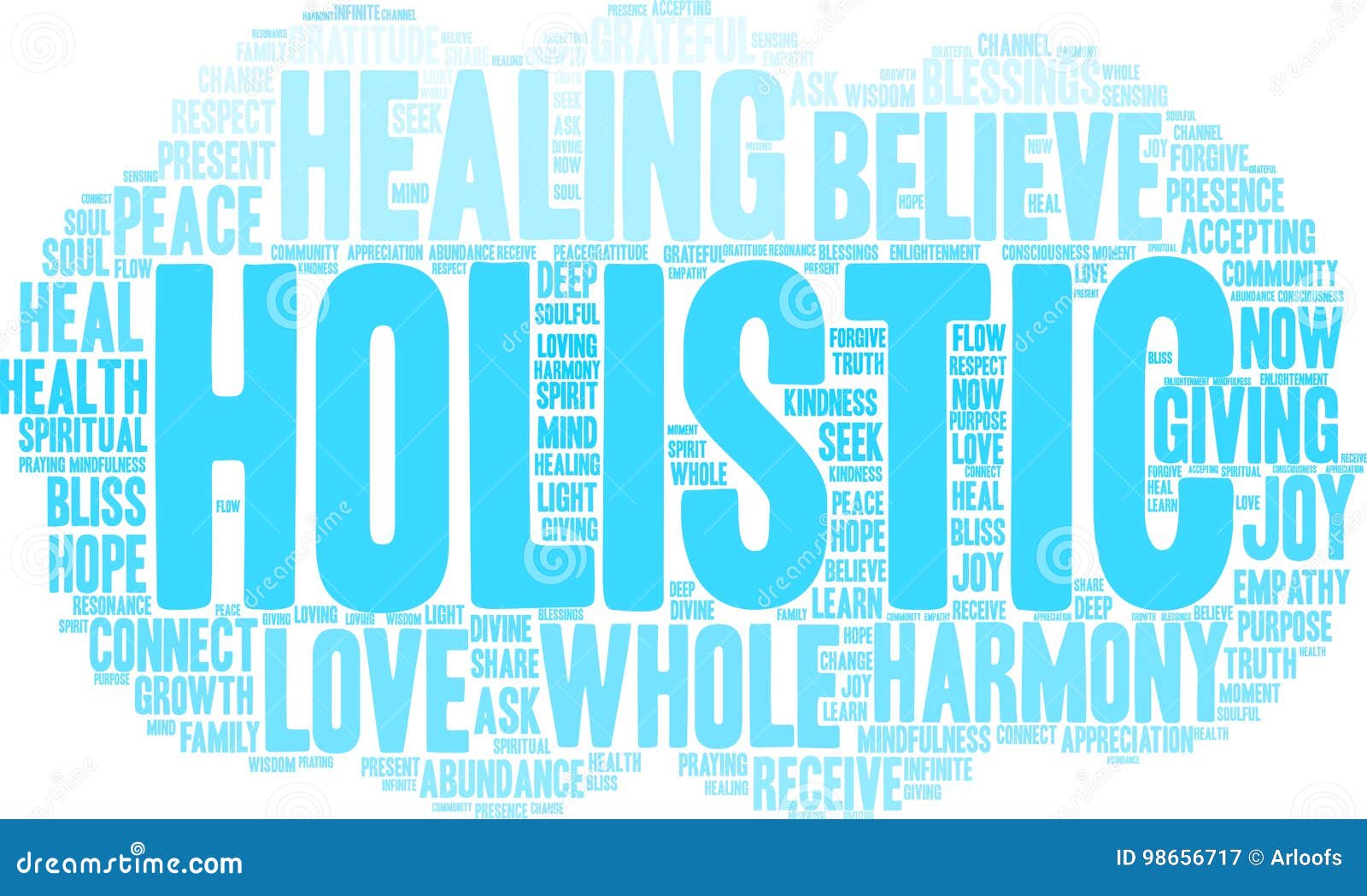 Holistic Word Cloud stock vector. Illustration of appreciation - 98656717