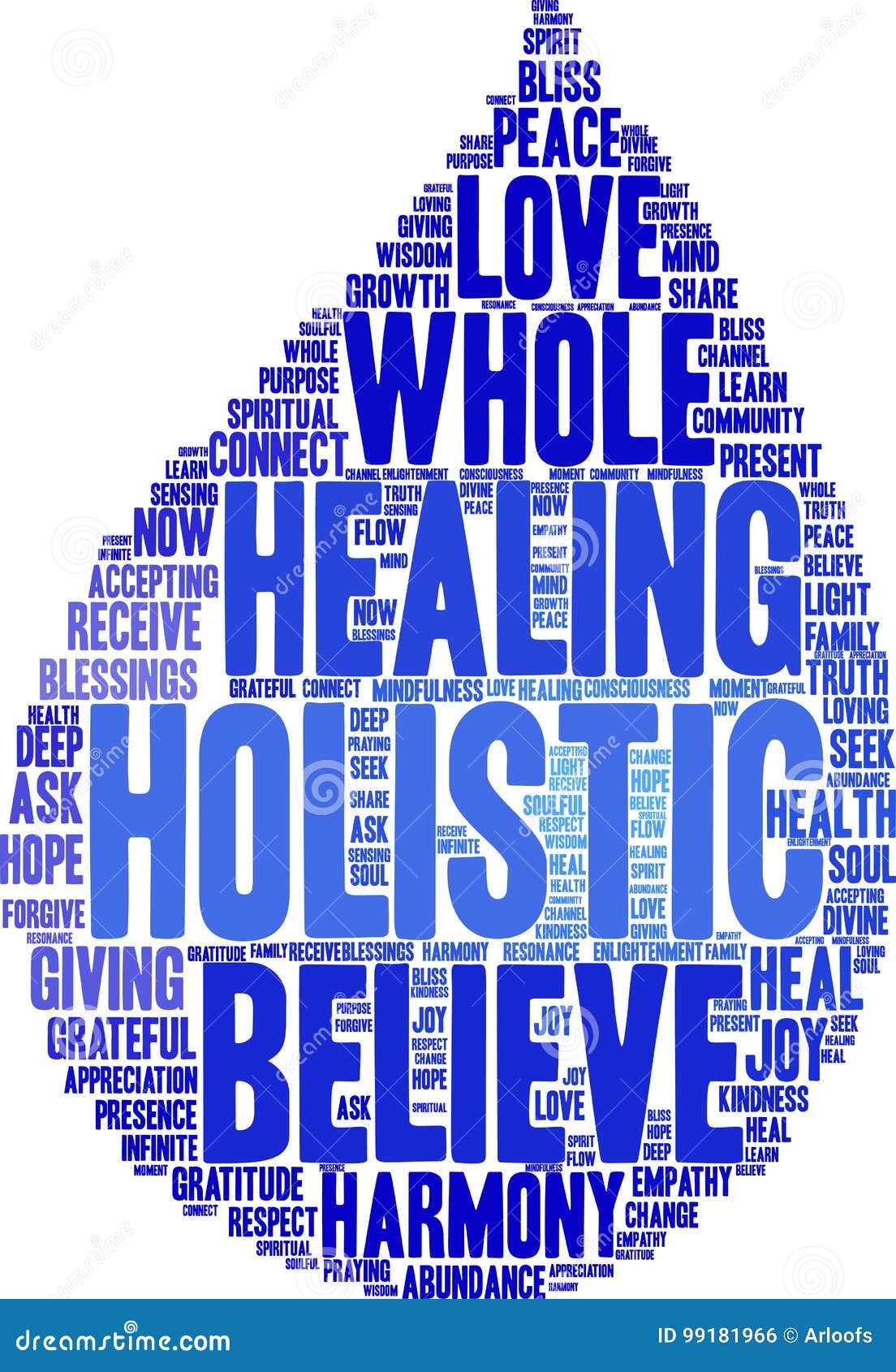 Holistic Word Cloud stock vector. Illustration of accepting - 99181966
