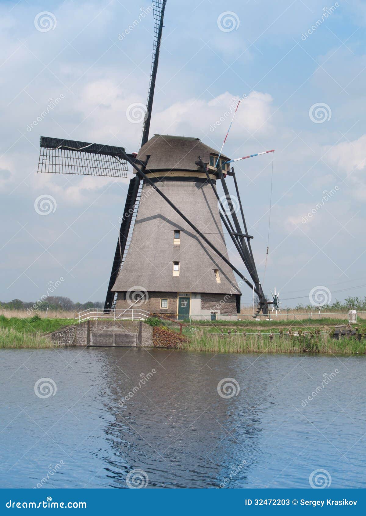 Holland rural windmill stock image. Image of european - 32472203