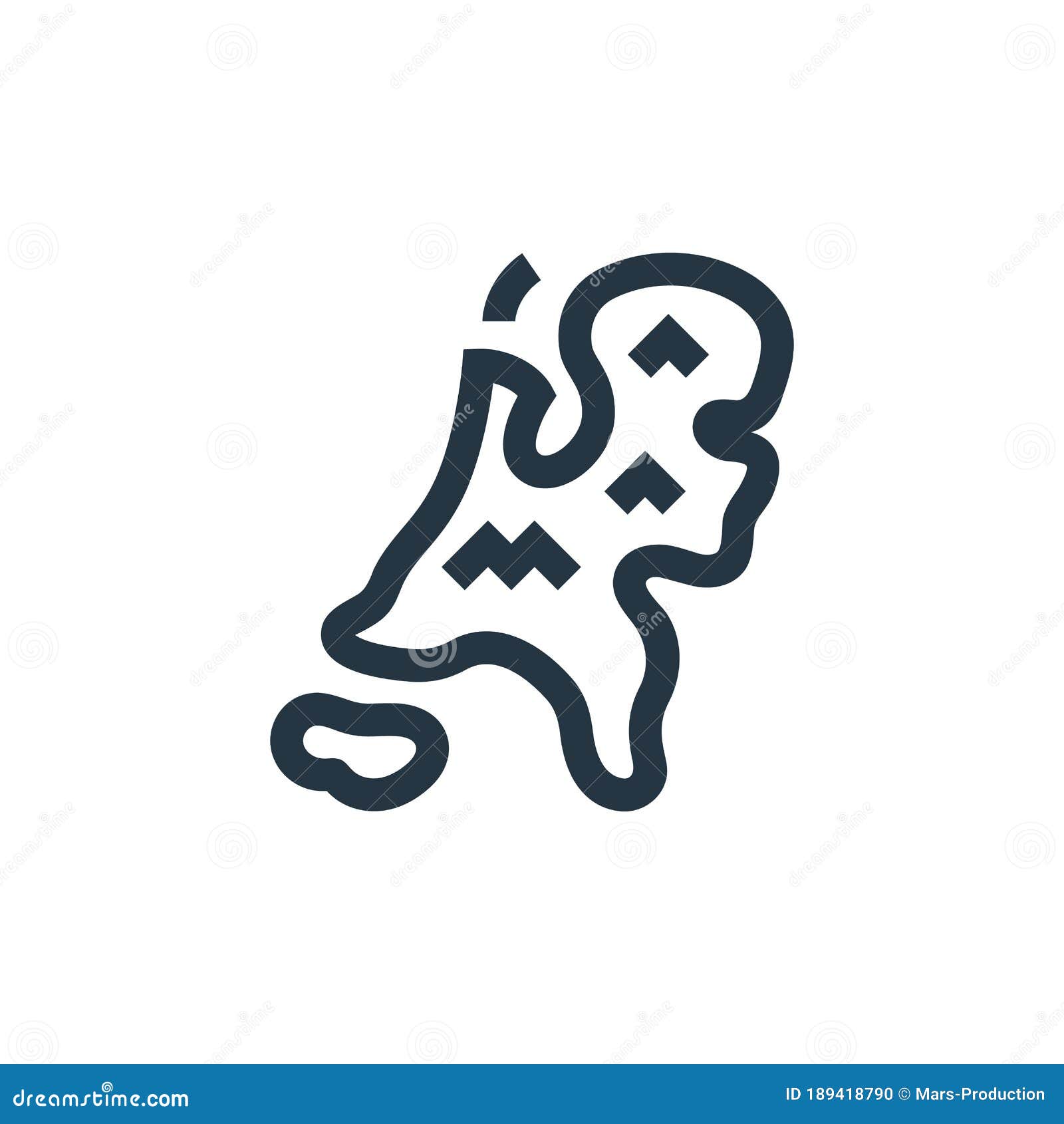 Holland Vector Icon Isolated on White Background. Outline, Thin Line ...