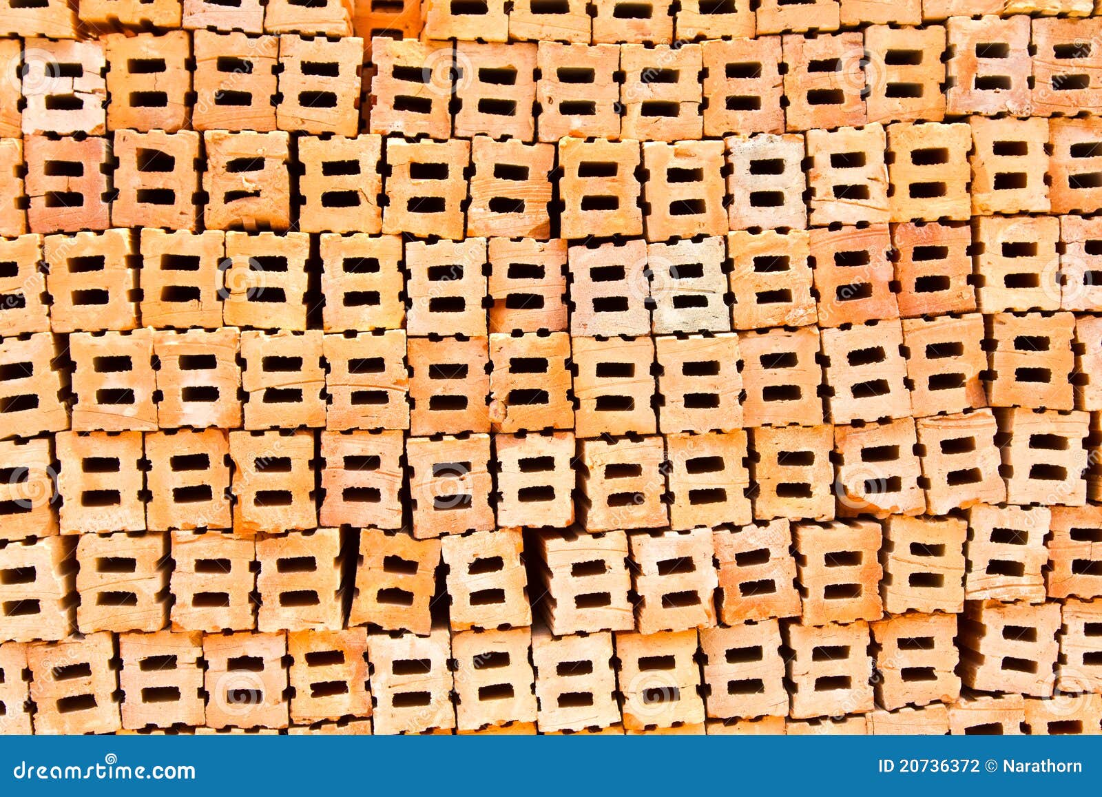 Hollow brick stock photo. Image of grunge, brickwall - 20736372