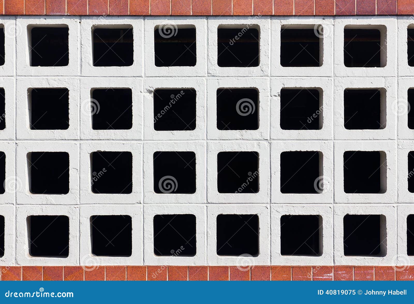 Hollow Brick Pattern stock image. Image of objects, fence - 40819075
