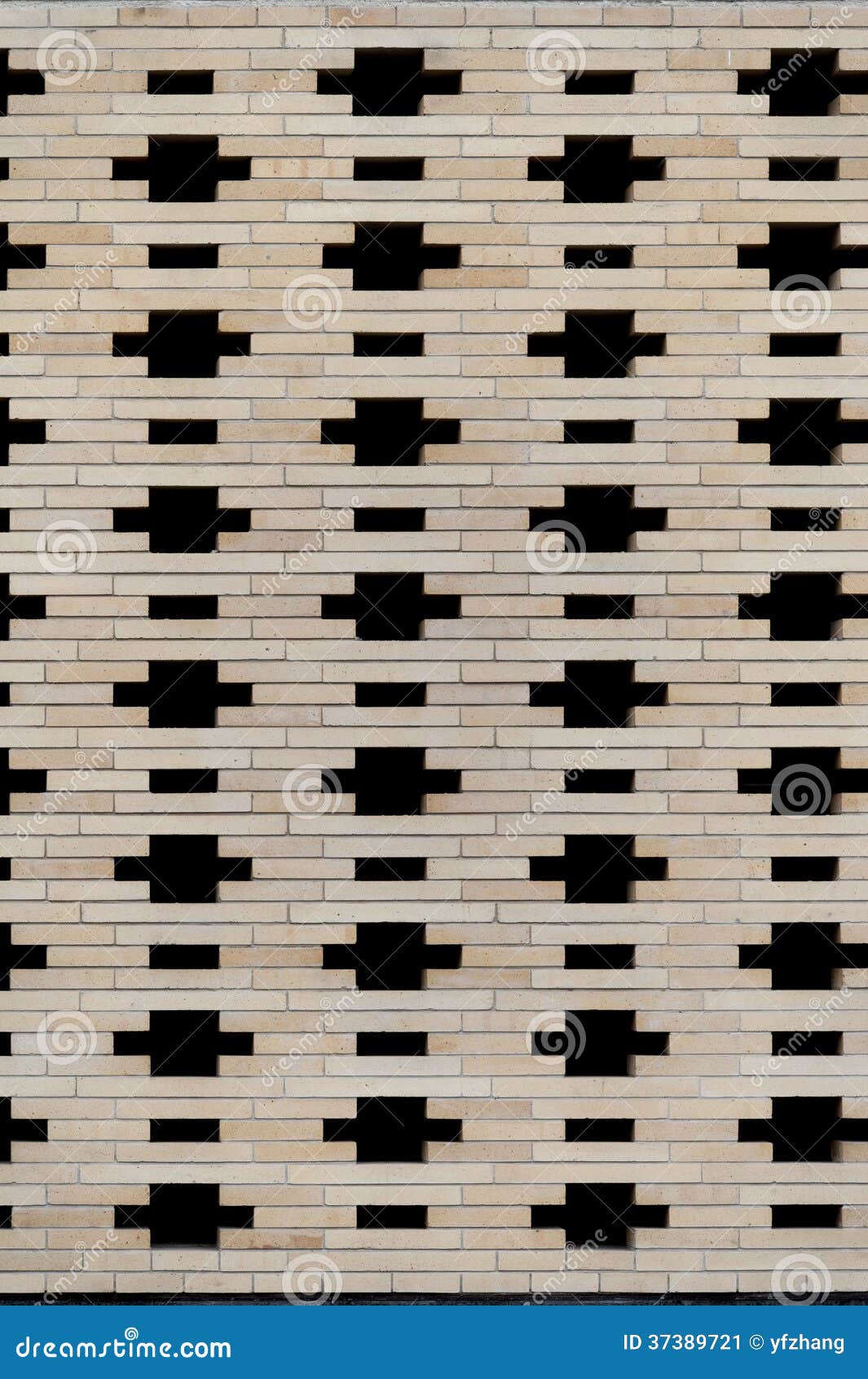 Hollow Brick Wall Texture Background Stock Image - Image of structure ...