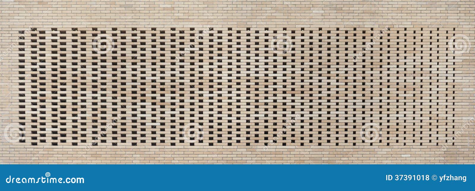 Hollow Brick Wall Texture Background Stock Photo - Image of surface ...