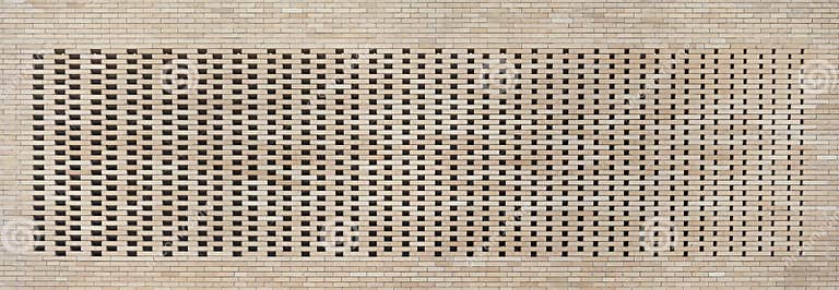 Hollow Brick Wall Texture Background Stock Photo - Image of surface ...