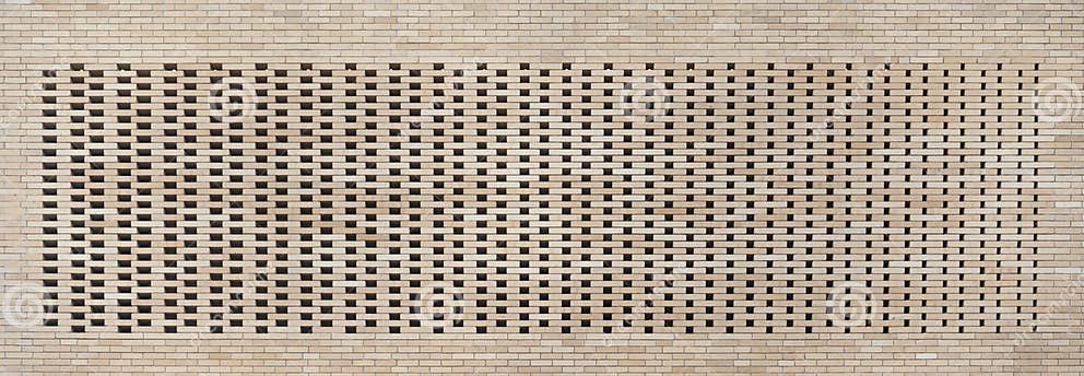 Hollow Brick Wall Texture Background Stock Photo - Image of surface ...