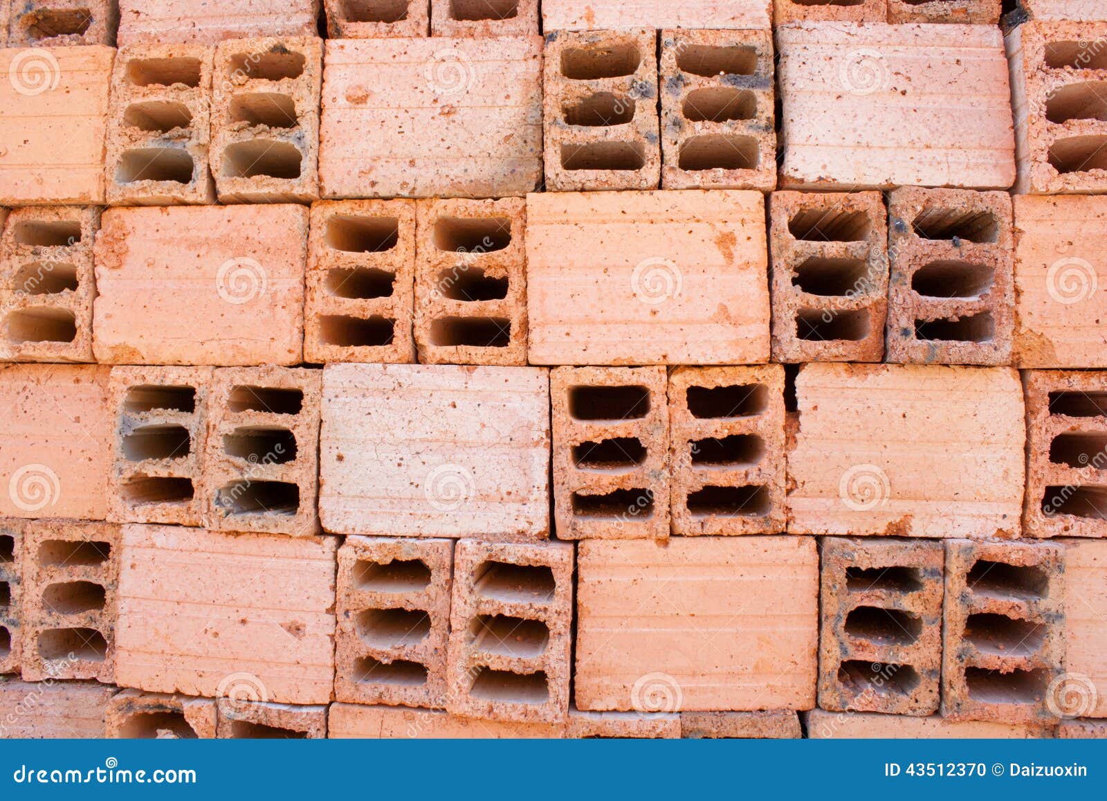 Hollow bricks stock photo. Image of backgrounds, wall - 43512370