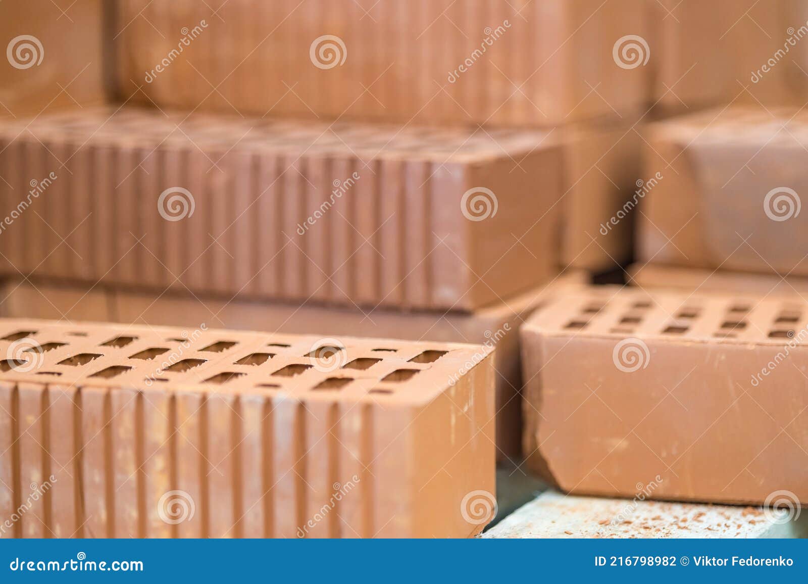 Hollow Ceramic Bricks. for Construction. Sale of Building Materials ...