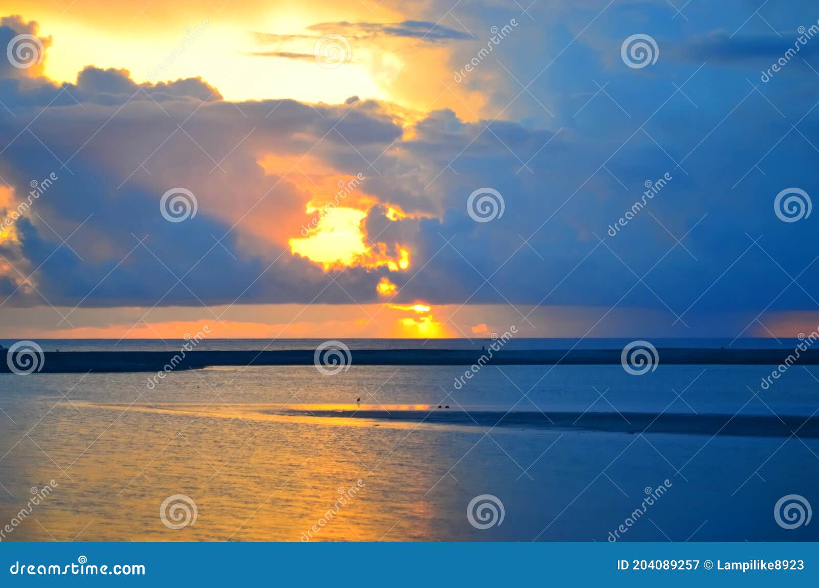 Sunrise Hollow the Sky and Clouds Stock Image - Image of vacation ...