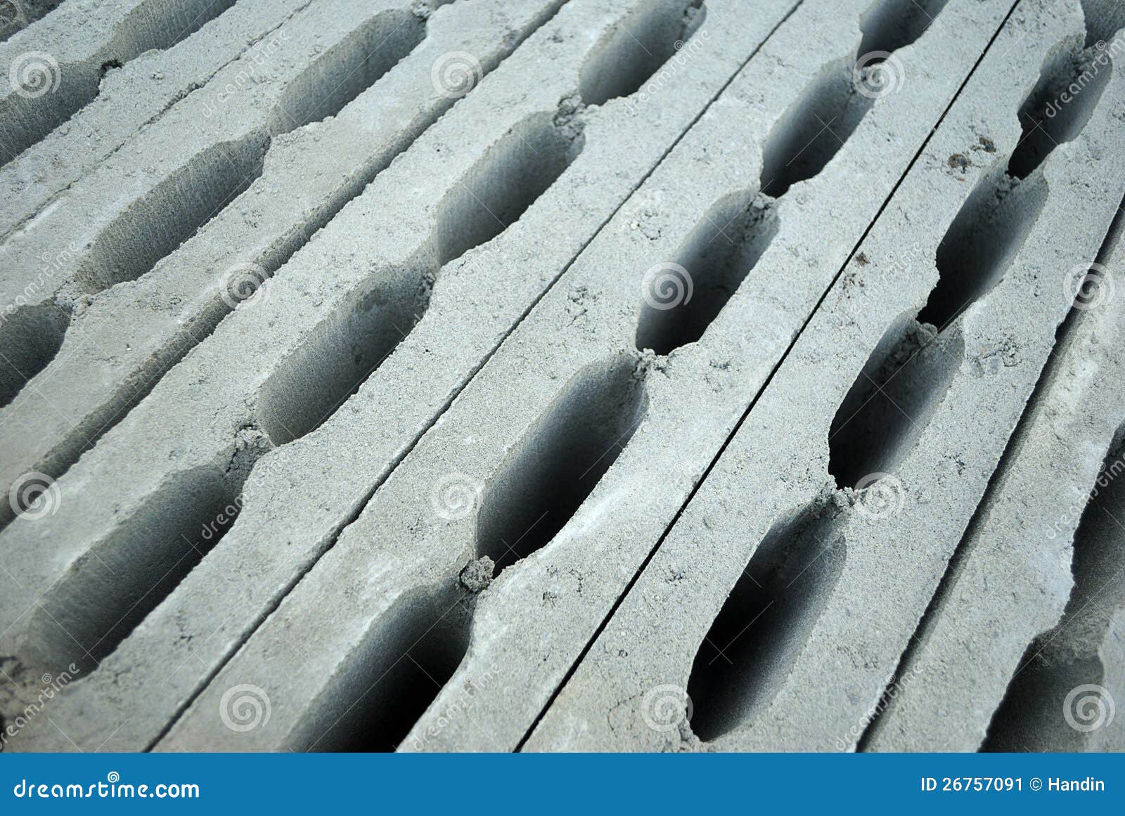 Hollow concrete blocks stock image. Image of building - 26757091