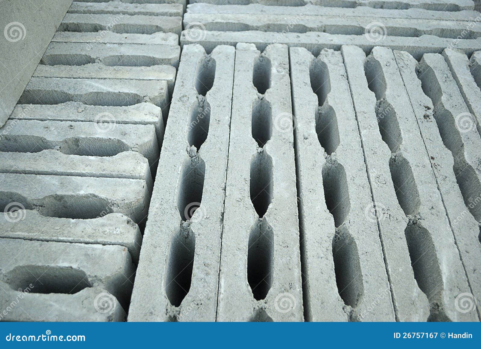 Hollow concrete blocks stock image. Image of heavy, construction - 26757167