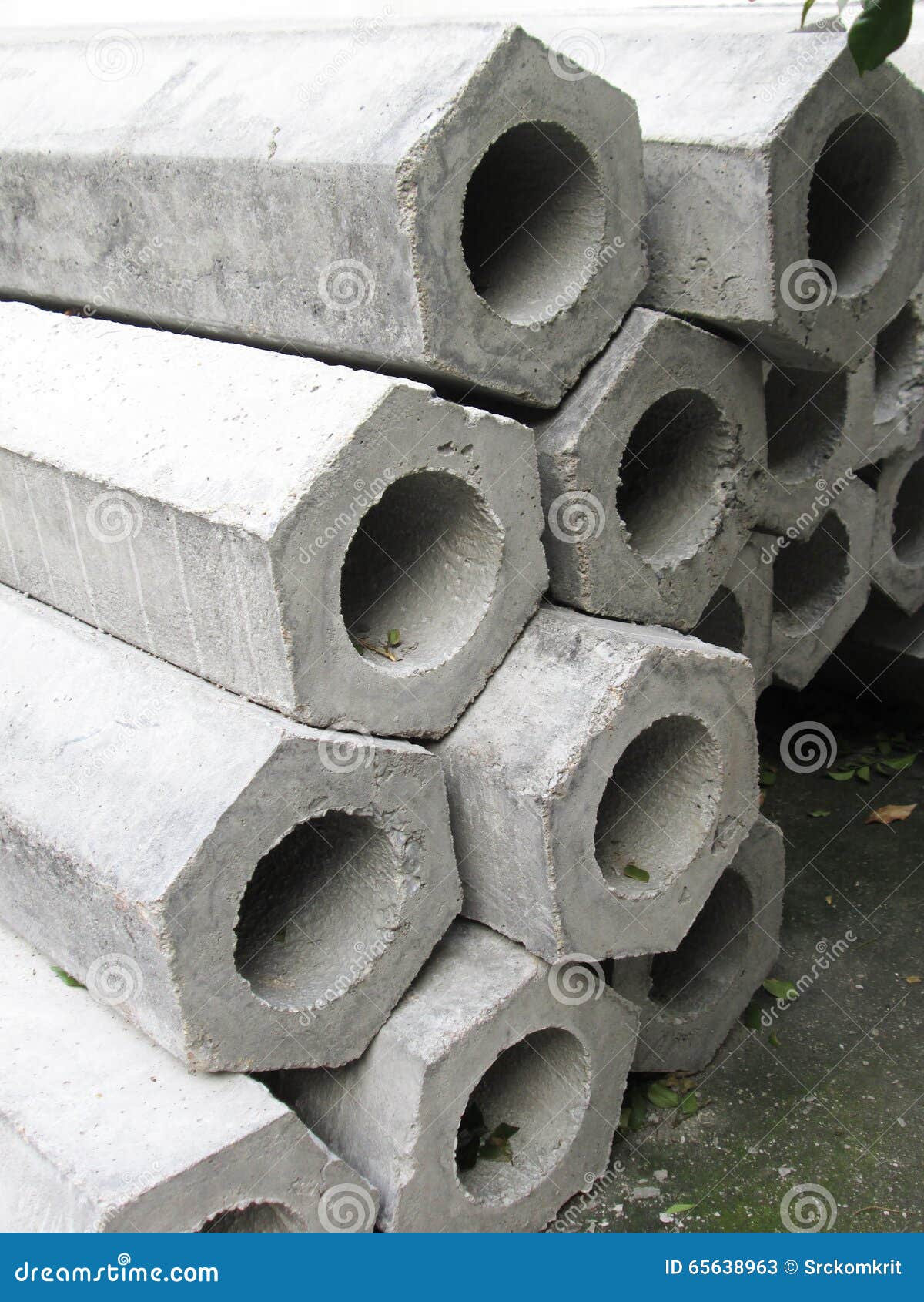 Hollow core slab stock image. Image of floor, industry - 65638963