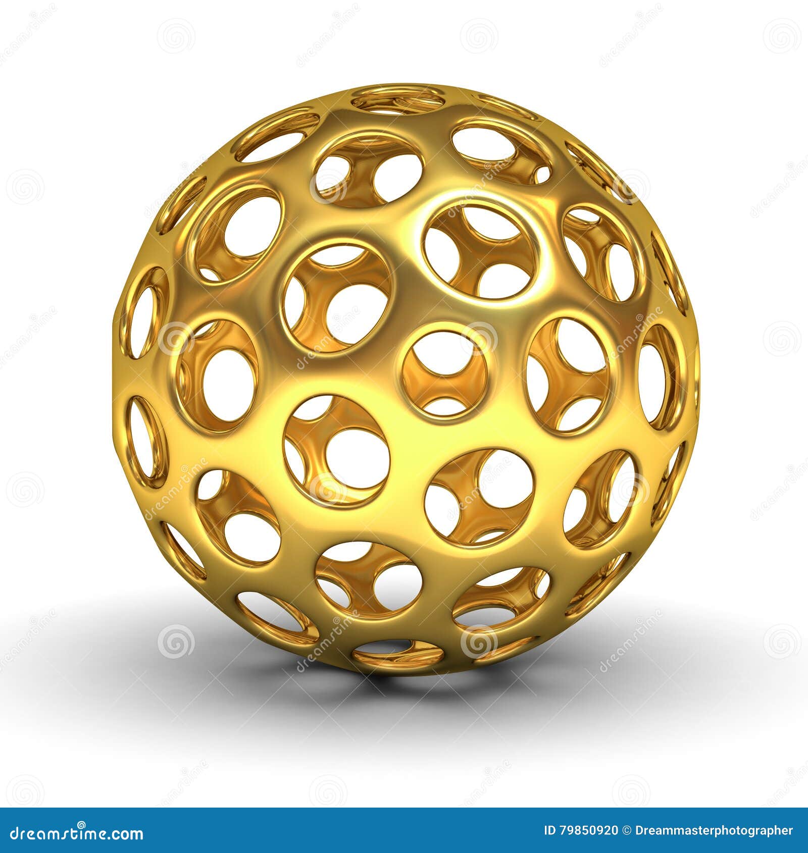 Gold Sphere With Honeycomb Pattern Stock Photo | CartoonDealer.com ...