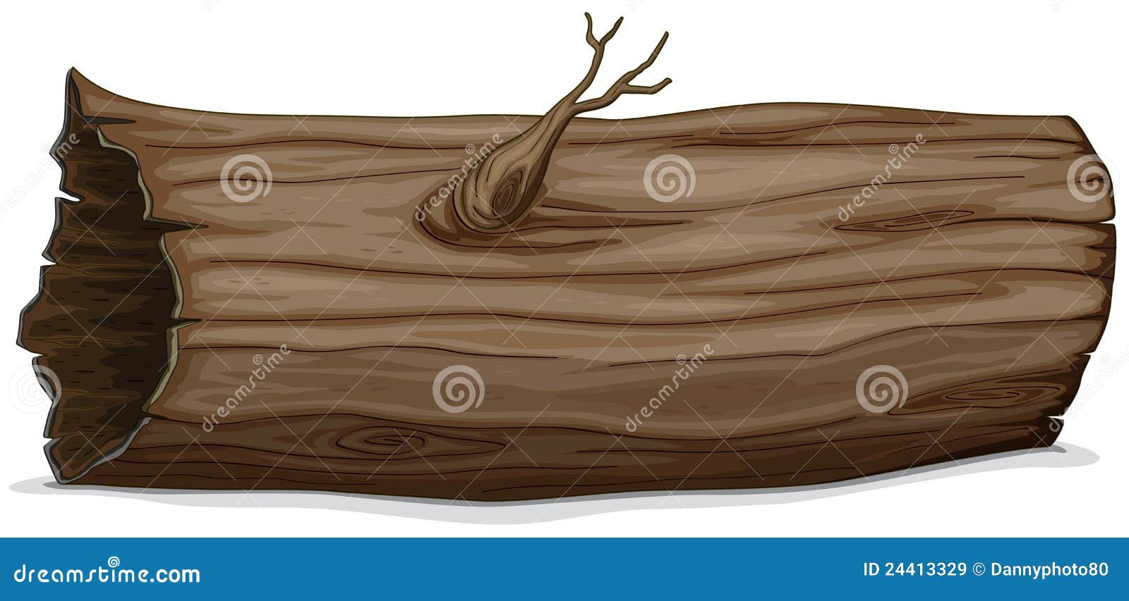 Hollow log stock vector. Illustration of wooden, nature - 24413329