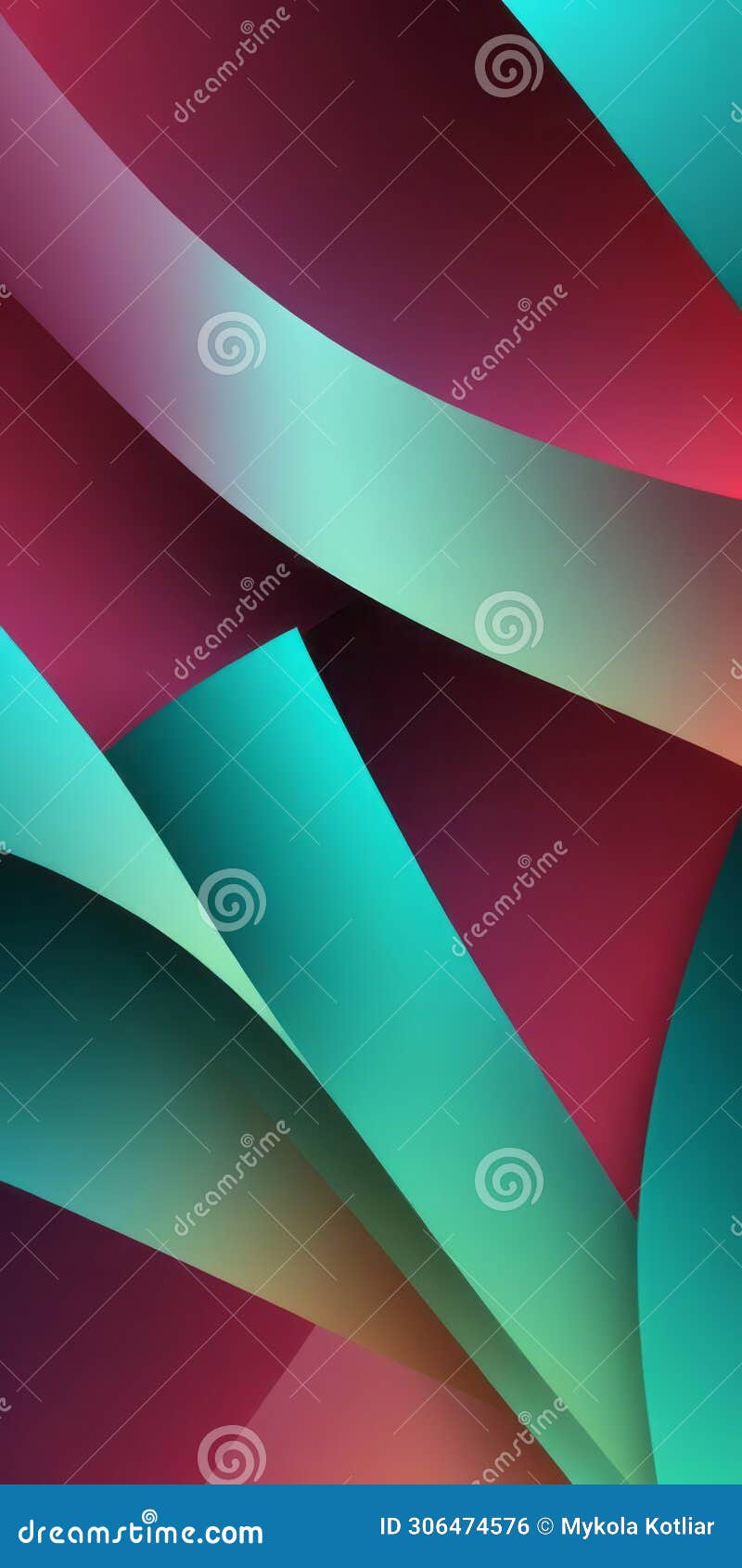 Hollow Shapes in Maroon and Green Stock Photo - Image of colorful ...