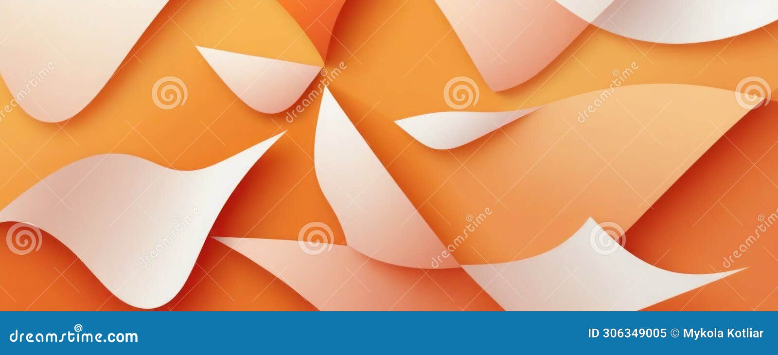 Hollow Shapes in Orange White Stock Image - Image of texture, abstract ...