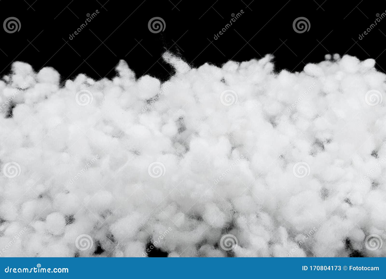 Hollowfiber, Polyester Fiber On A Light Blue Background - Image Royalty ...