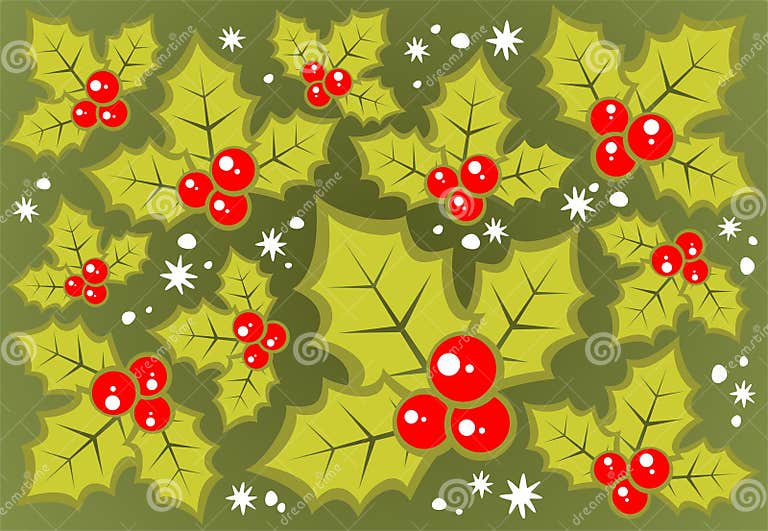 Holly berry background stock vector. Illustration of figure - 7167583