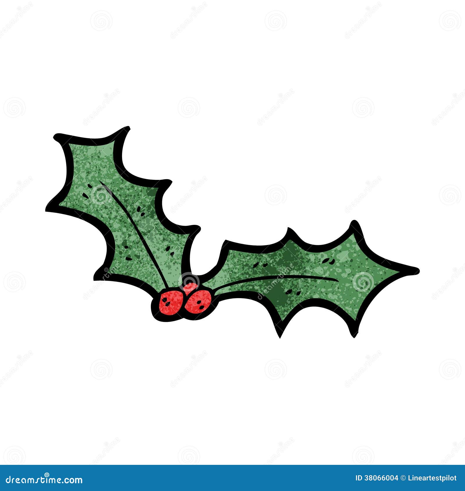 Holly cartoon stock vector. Illustration of drawing, cartoon - 38066004