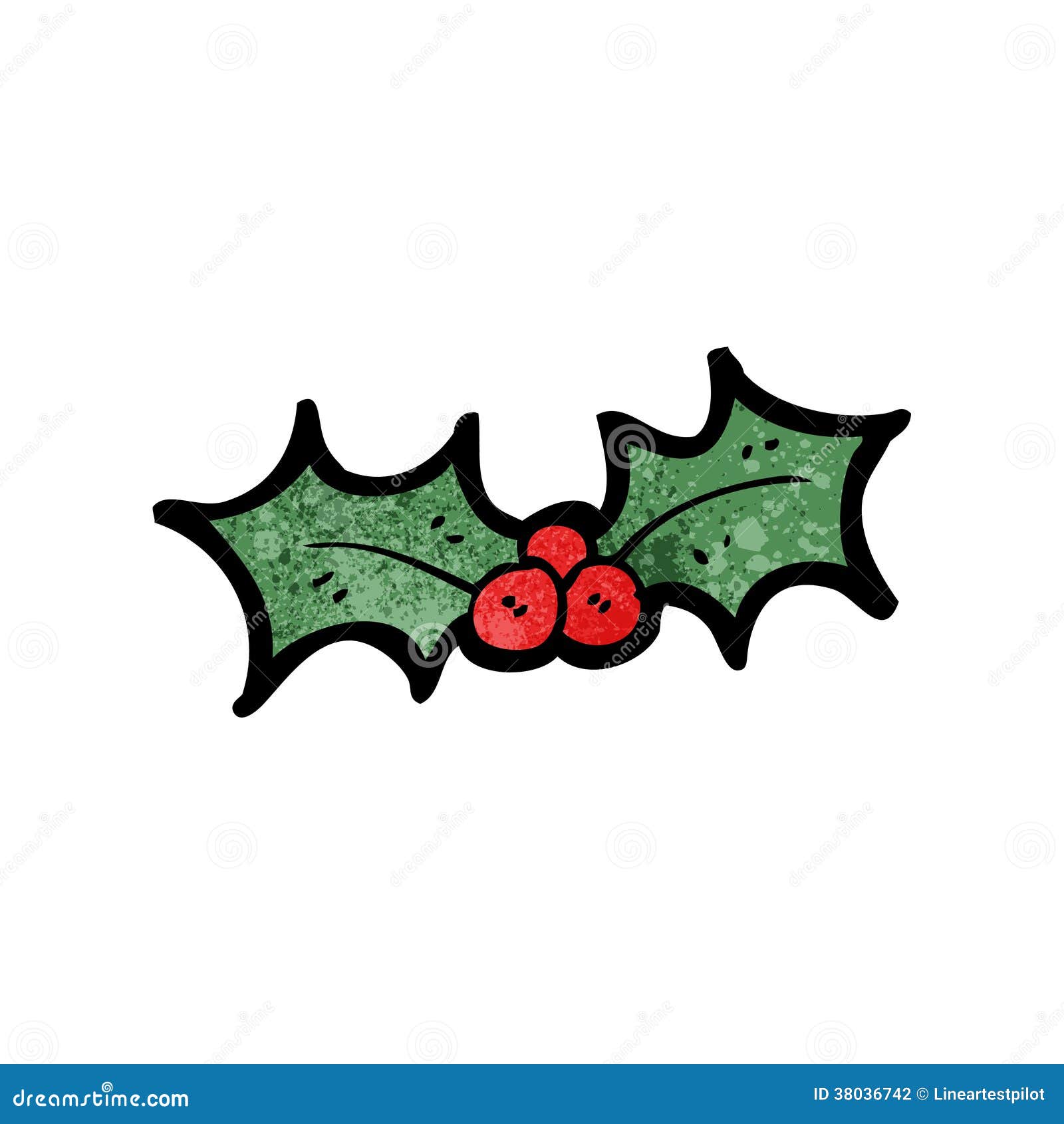 Holly Cartoon Design Element Stock Vector - Illustration of silly ...