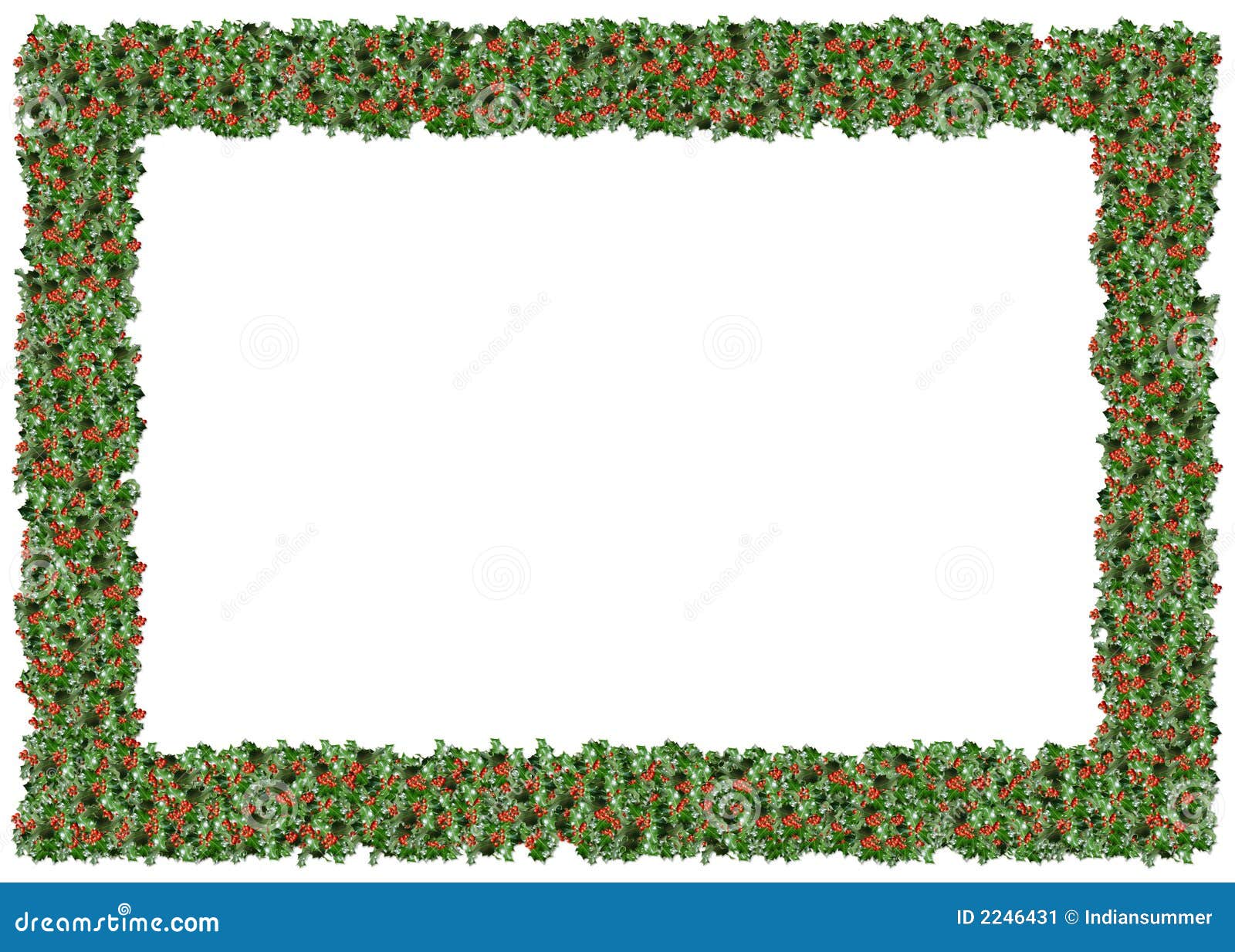 Holly Frame Cartoon Vector | CartoonDealer.com #27279933
