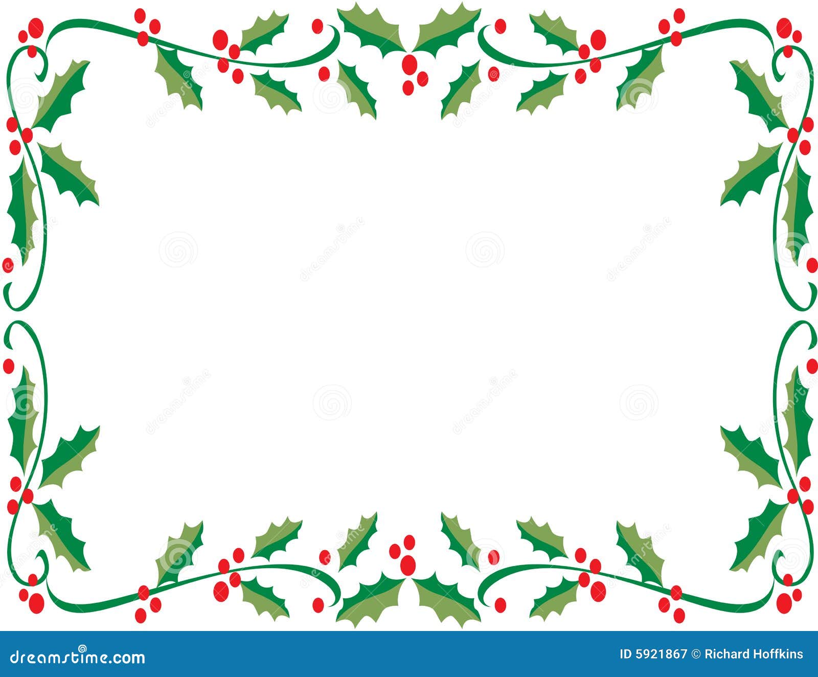 Holly Frame stock illustration. Illustration of seasonal - 5921867