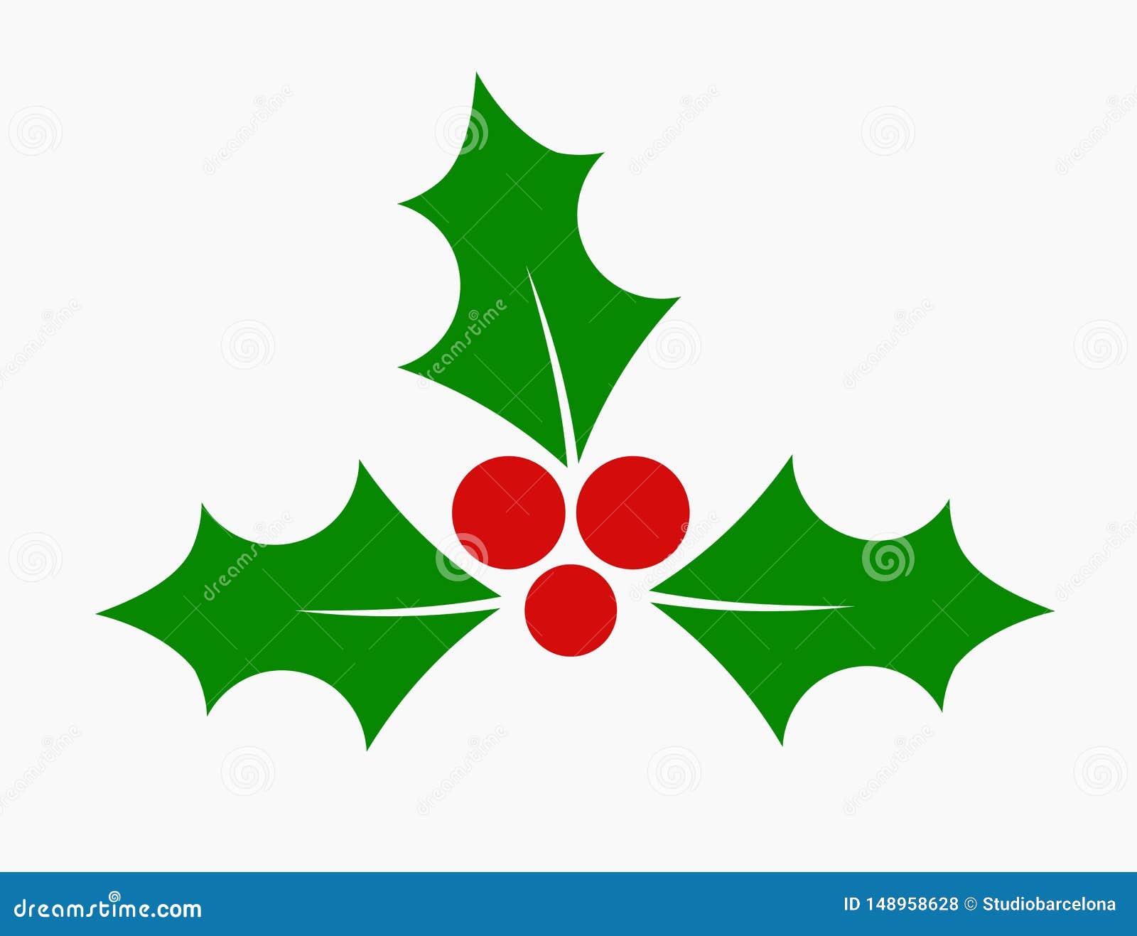 Christmas Leaf Banner Divider Vector Illustration | CartoonDealer.com ...