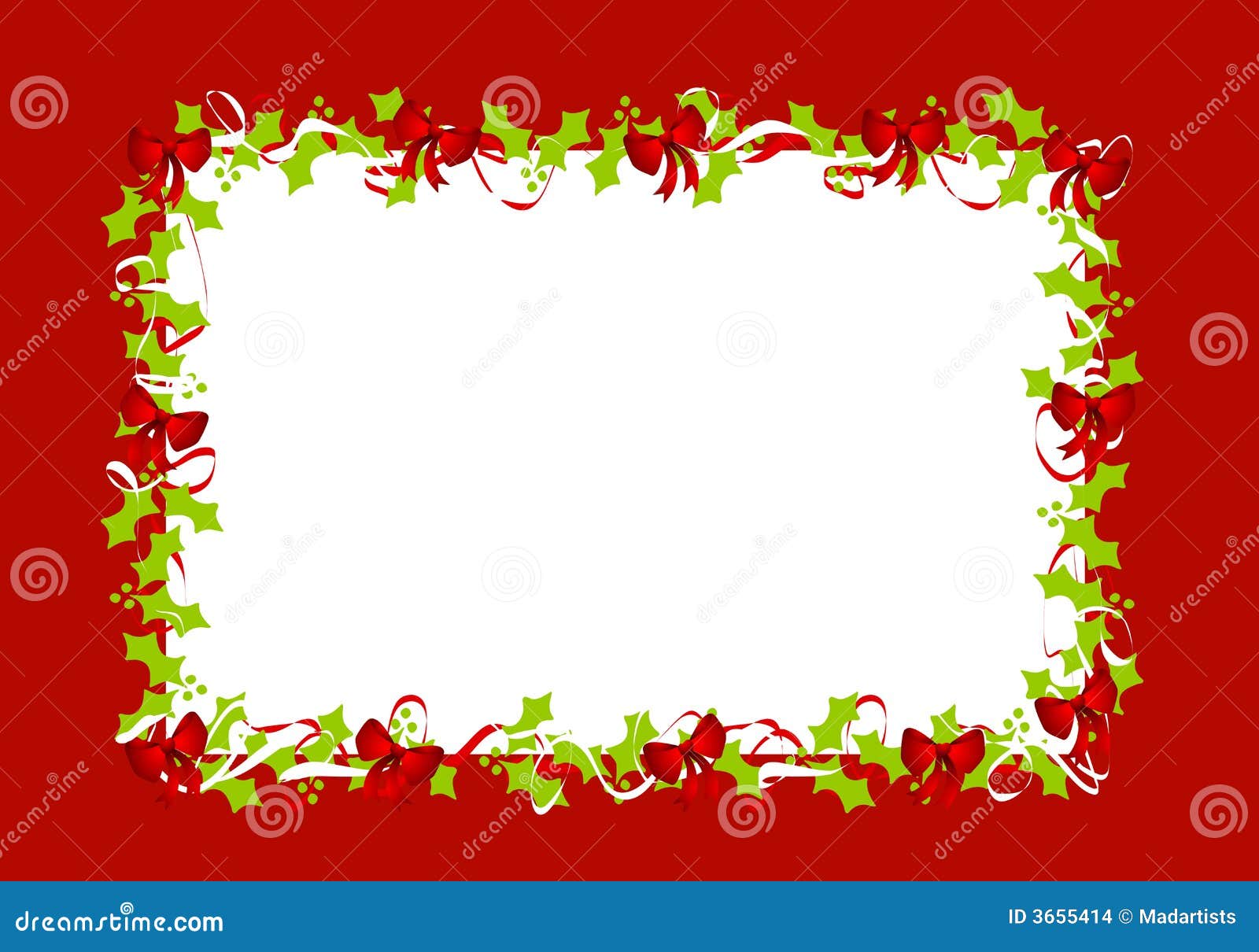 Holly Leaves Border Royalty-Free Stock Photography | CartoonDealer.com ...