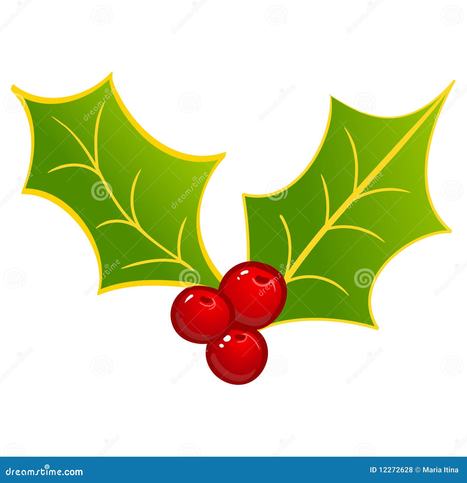 Holly symbol stock illustration. Illustration of leaf - 12272628