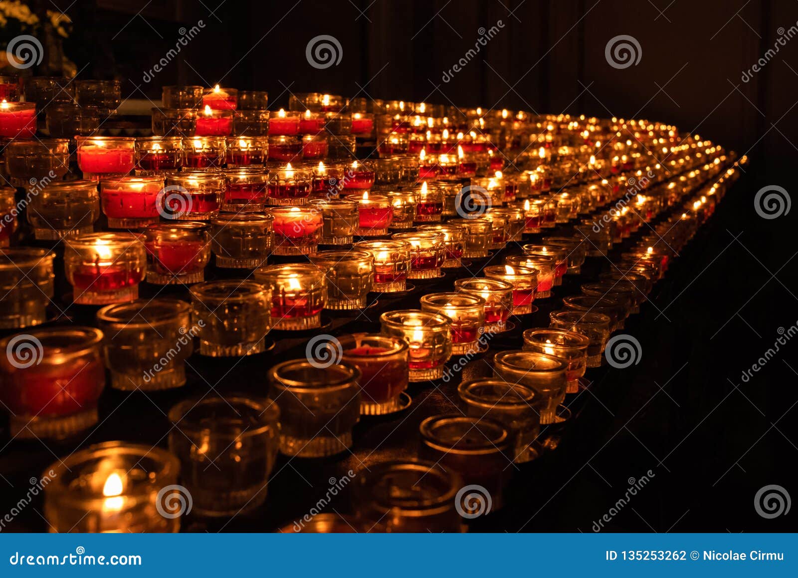 Holly Trinity Candles, People Commemoration Stock Photo - Image of ...
