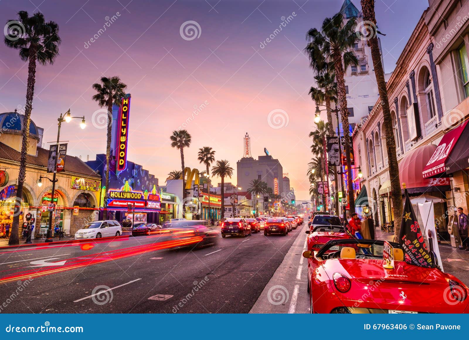 Hollywood, Los Angeles foto editorial. Imagem de hollywood - 67963406