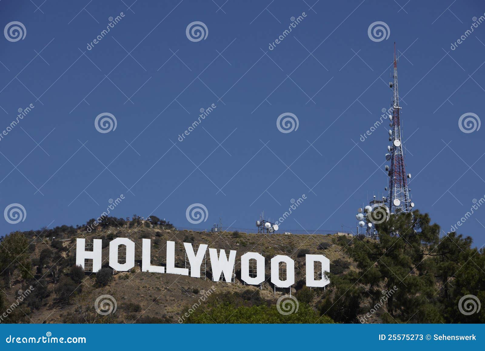 Hollywood Sign editorial stock photo. Image of iconic - 25575273