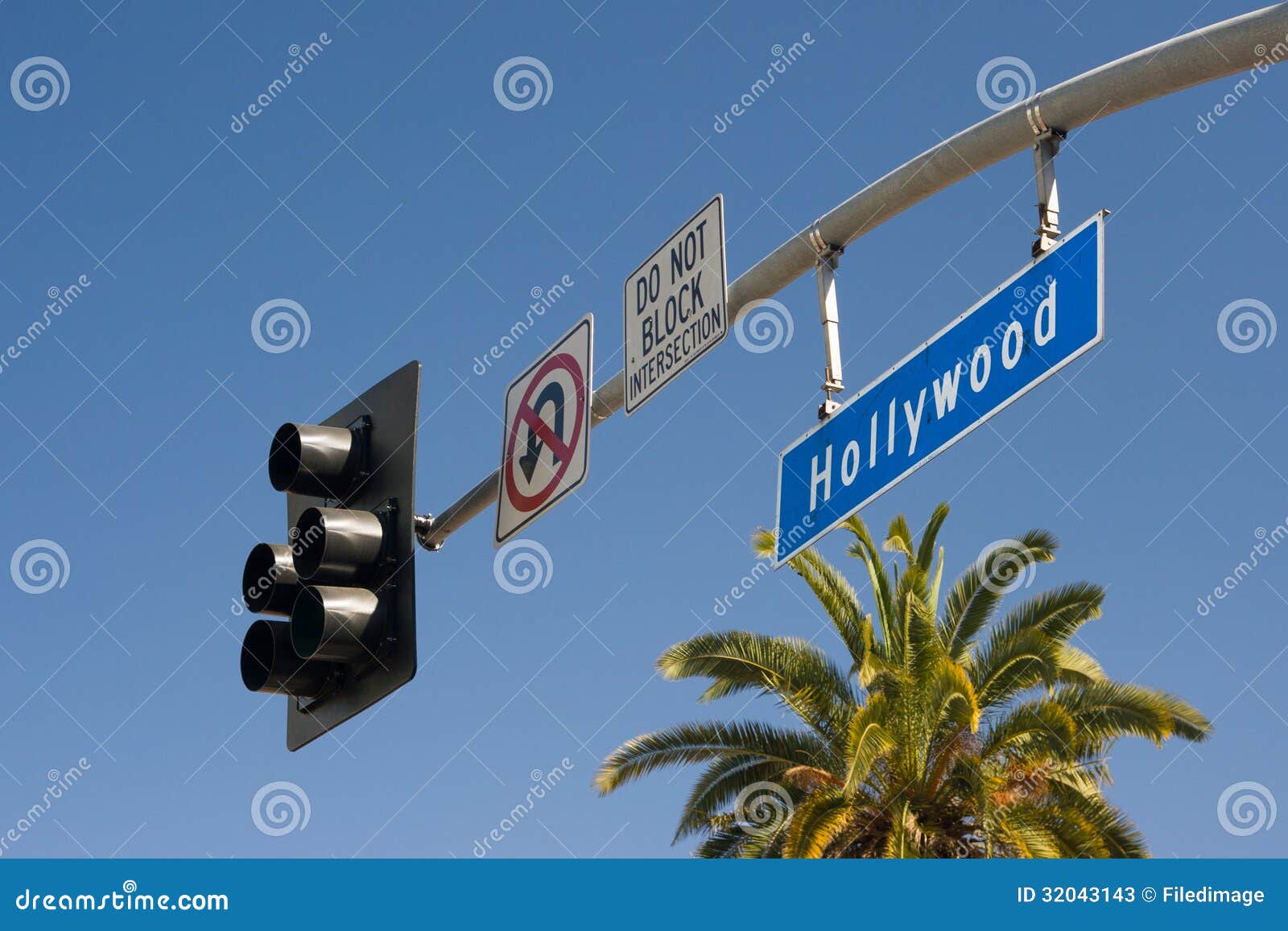 Hollywood Sign stock image. Image of street, hollywood - 32043143