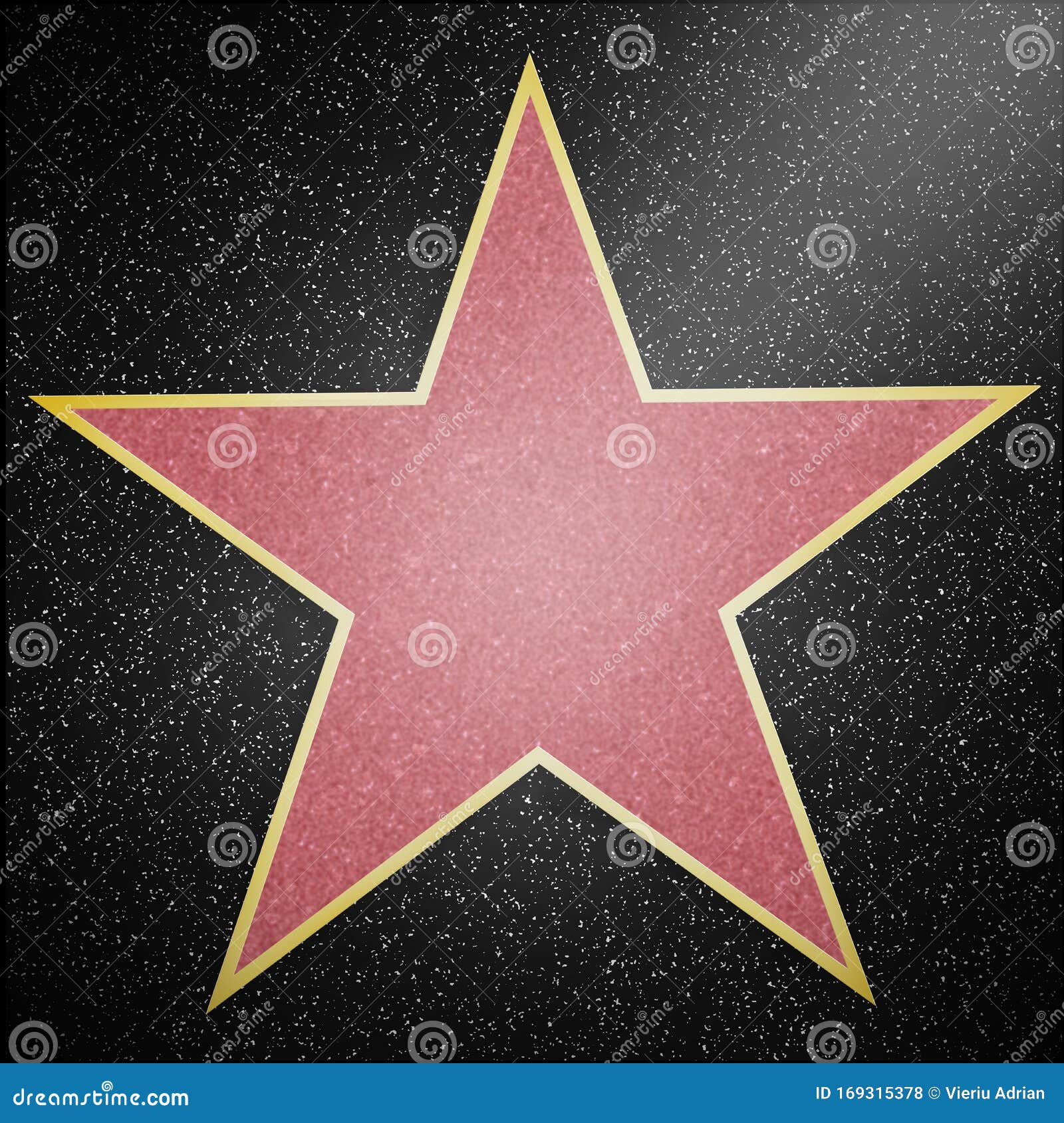 Hollywood Star Framed. with Blank Space for Name from Hollywood ...