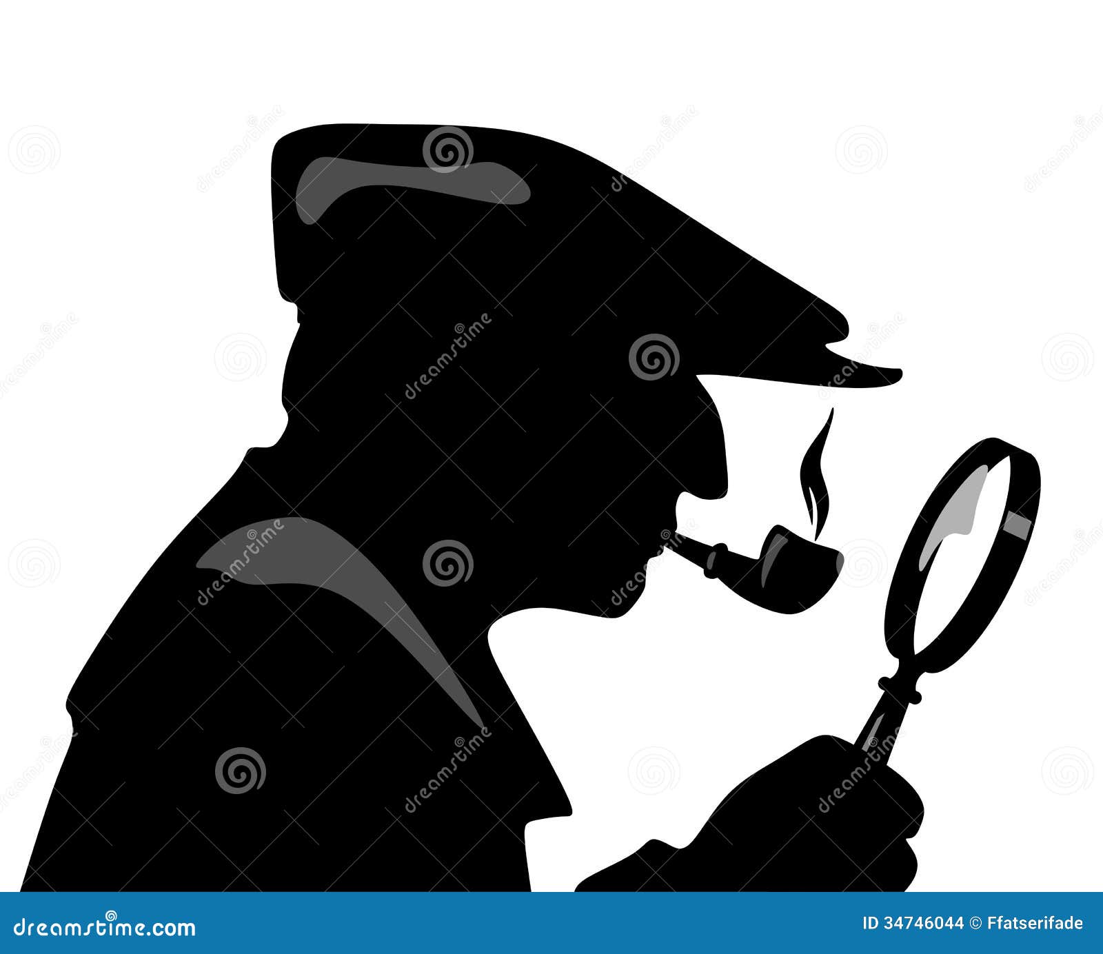 Holmes stock illustration. Illustration of assassin, hint - 34746044
