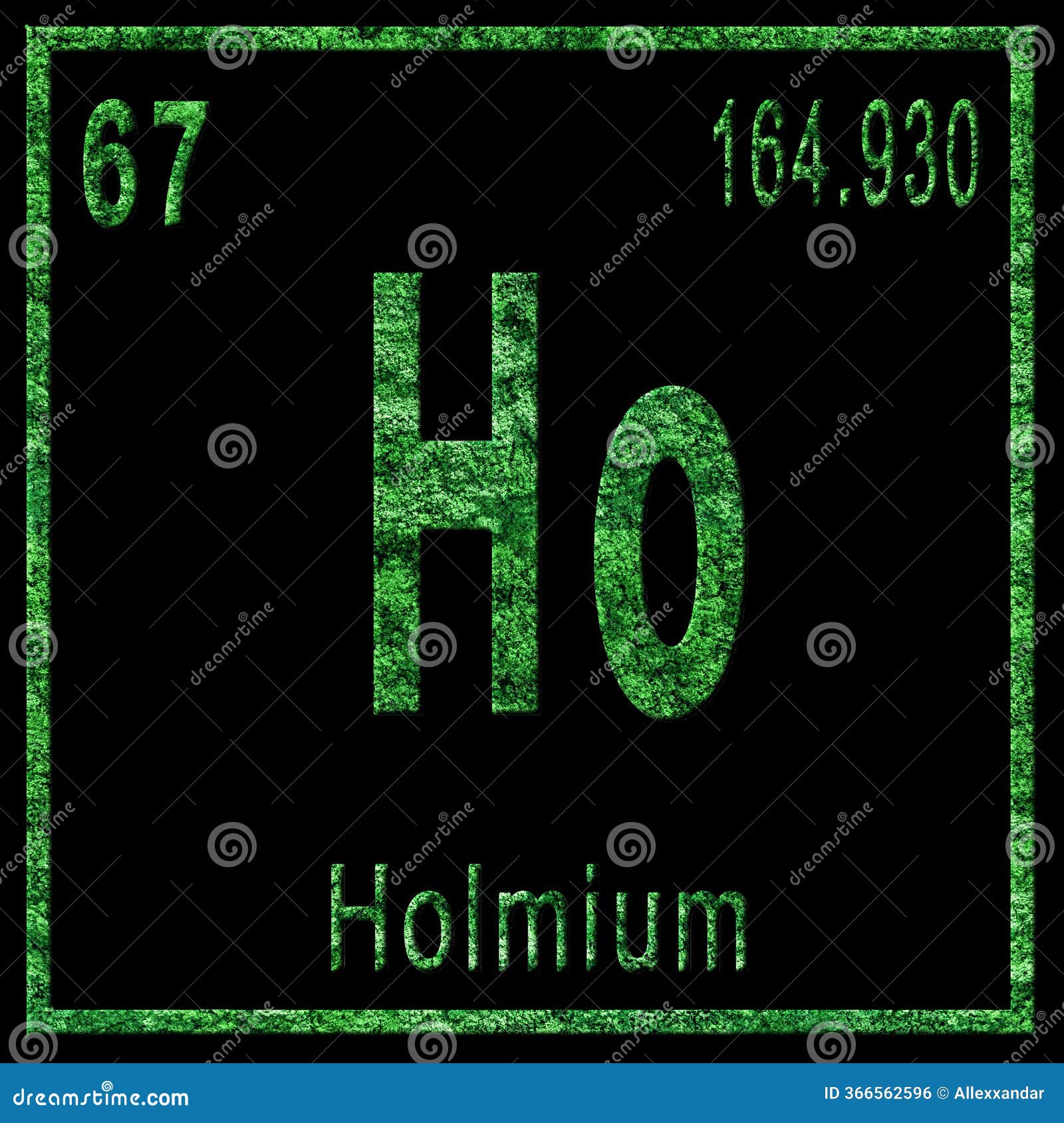 Holmium Chemical Element, Dark Square Symbol Royalty-Free Stock Image ...