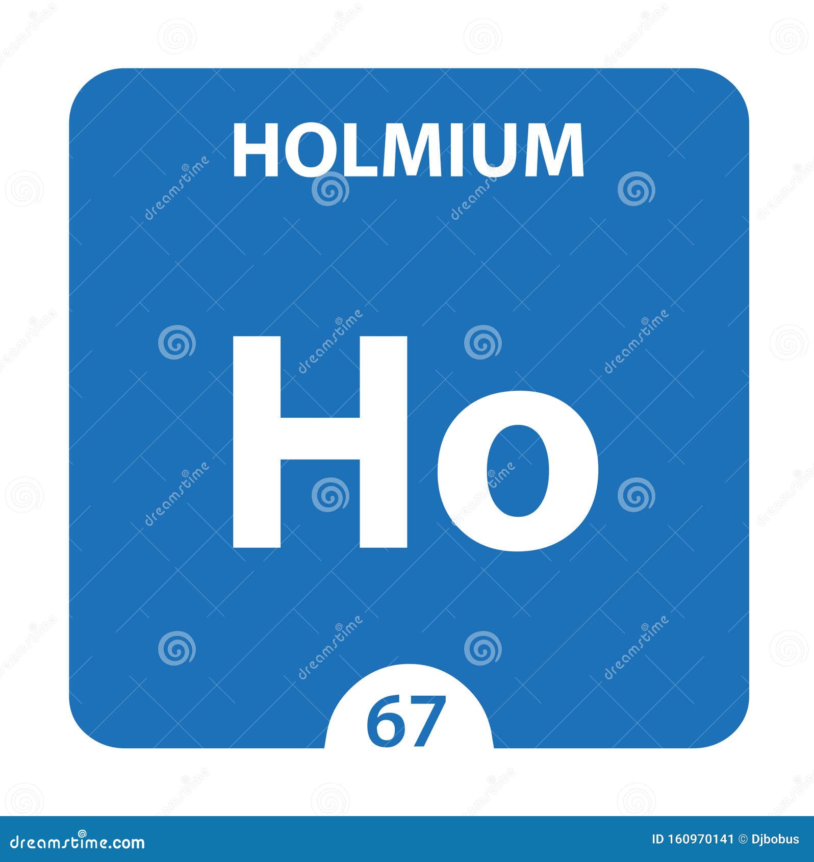 Holmium Chemical Element. Concept Of Periodic Table. Vector ...