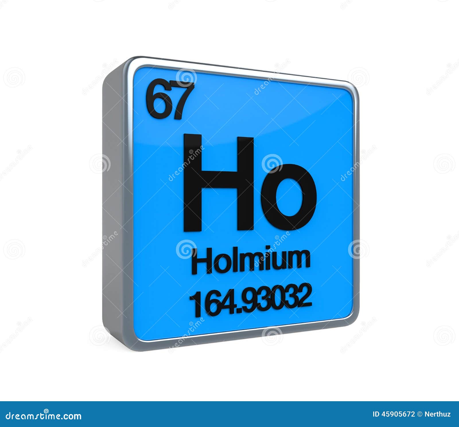 Holmium Periodic Table Element Chemistry Symbol Vector Science Atomic ...