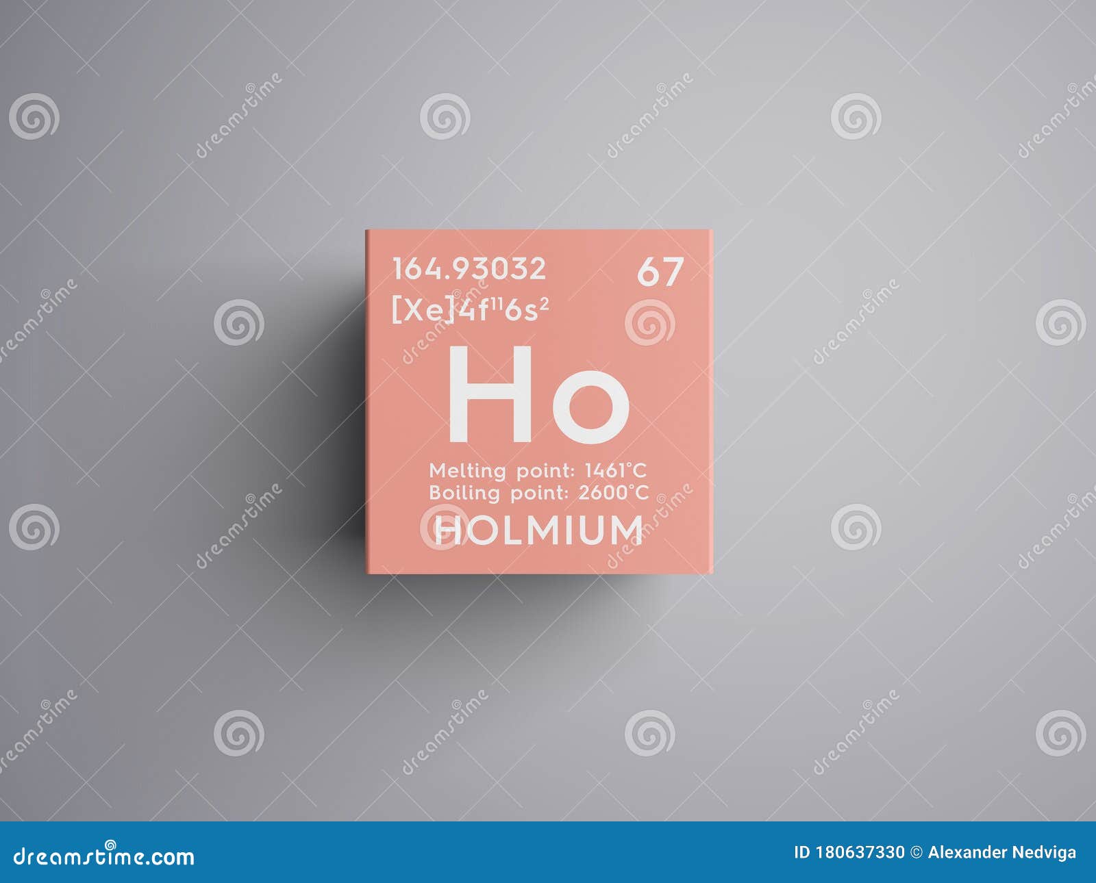 Holmium Periodic Table Of Elements Royalty-Free Stock Photography ...