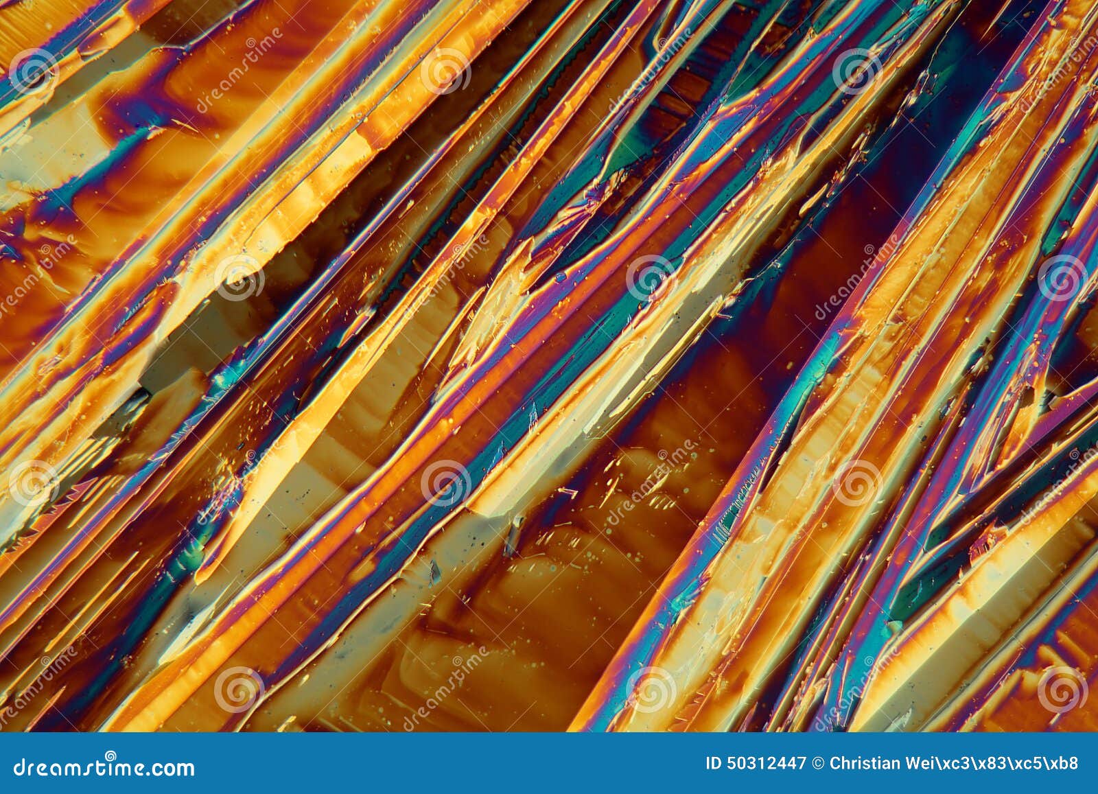 Holmium Nitrate Under The Microscope Royalty-Free Stock Photography ...