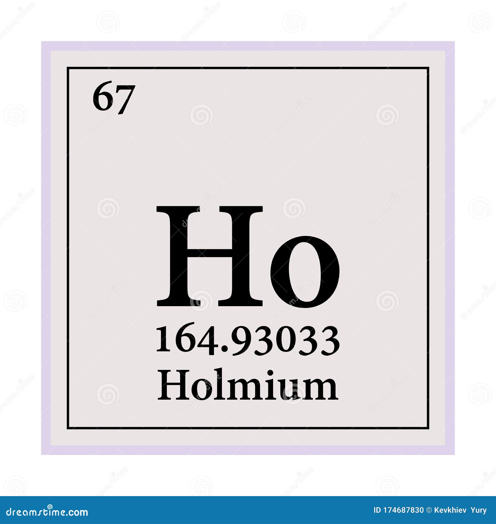 Holmium Periodic Table Of Elements Royalty-Free Stock Photography ...