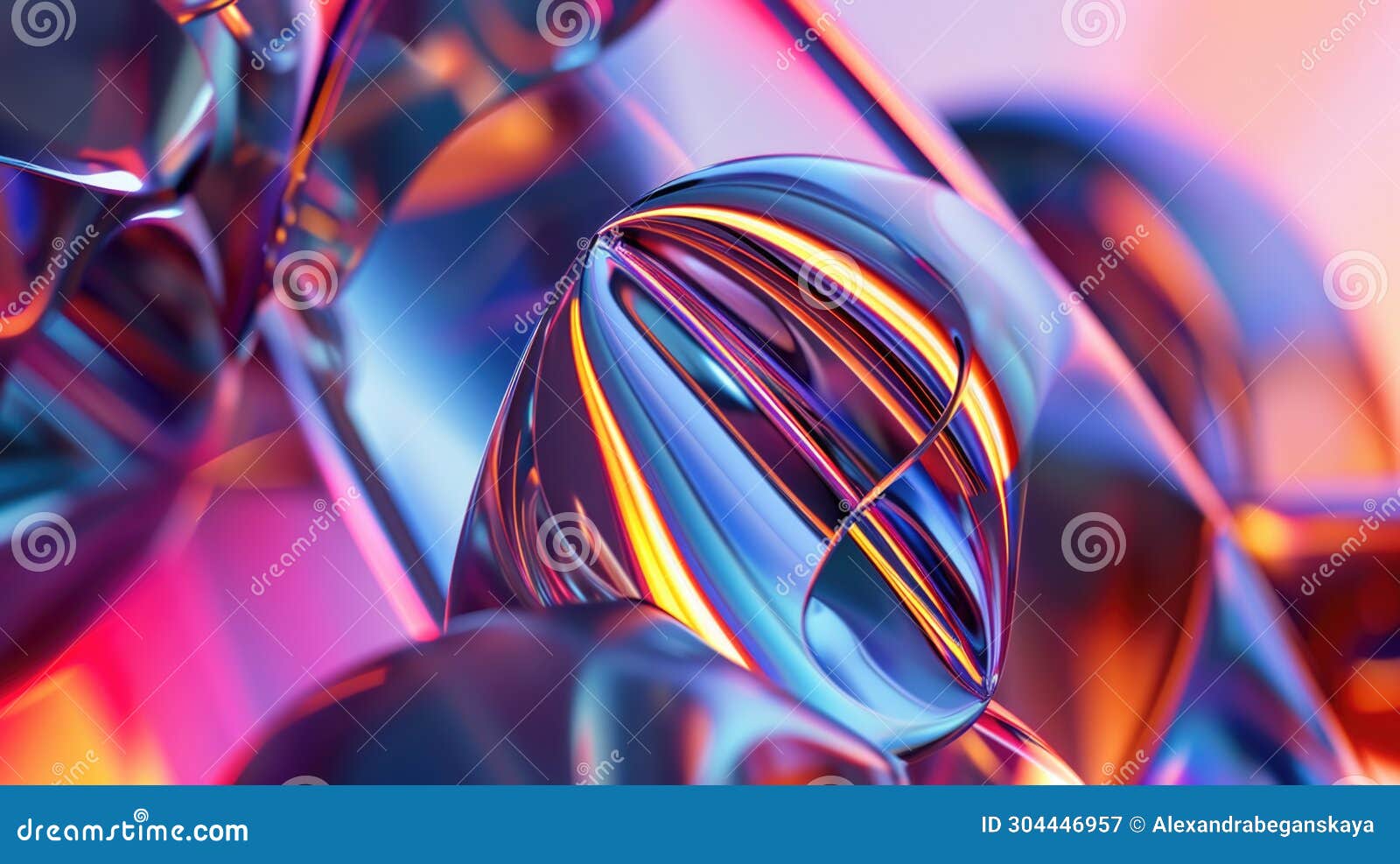 Holo 3D Shapes A Vision Of Futuristic Digital Design Stock Photo ...