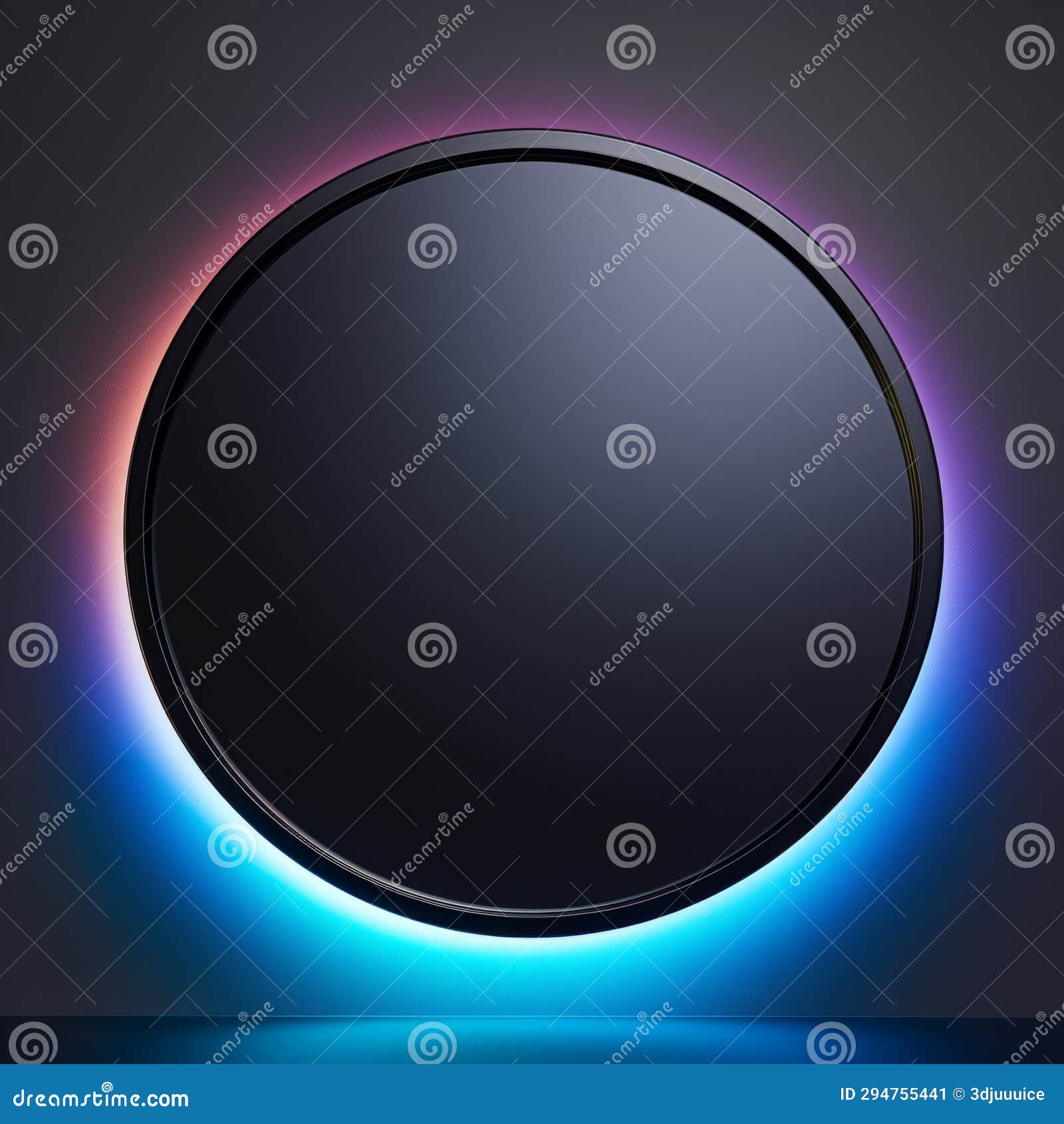 Holo Minimalistic Round Picture Frame. Stock Illustration ...